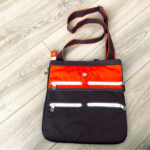 Sherpani | Bags | Sherpani Echo Crossbody Bag Brownred Nylon Anti Theft ...